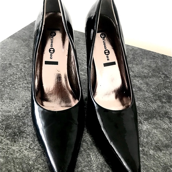 Studio HD2 | Shoes | Pointed Toe Black Patent Pumps | Poshmark